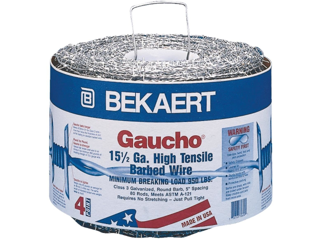Cox Hardware and Lumber - Gaucho 4-Point Barb Wire 15.5 Gauge, 1320 Ft