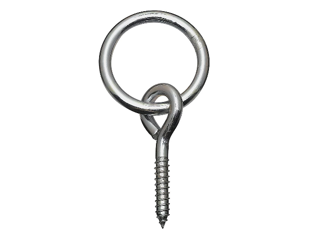 Cox Hardware and Lumber - Hitching Ring with Screw Eye Zinc Plated, 5/ ...