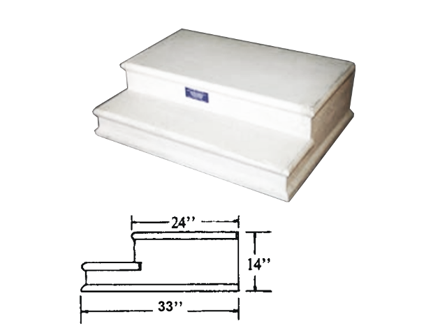Cox Hardware and Lumber - Concrete 2 Step with Stoop, 14 In H x 33 In D ...