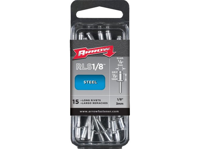 Cox Hardware and Lumber - Arrow Long Steel Rivets 1/8 In x 1/2 In, 15 Pack