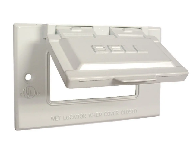 Cox Hardware and Lumber - Weatherproof Horizontal 1 Gang GFCI Cover ...