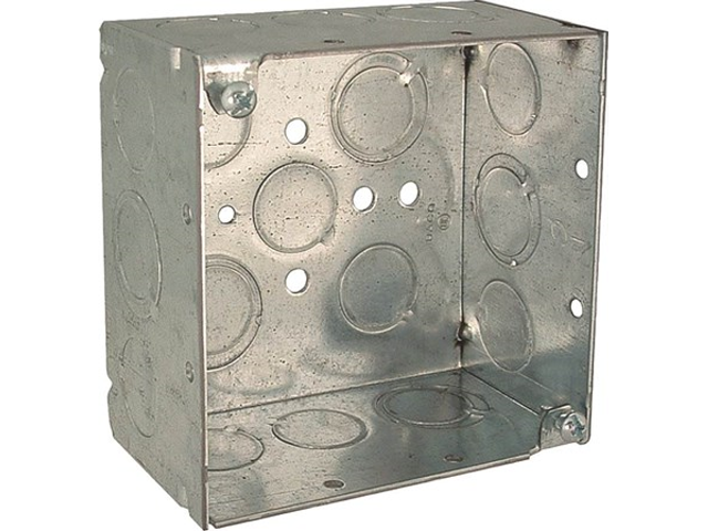 Cox Hardware and Lumber - Welded Steel Square Deep Electrical Box, 4 In