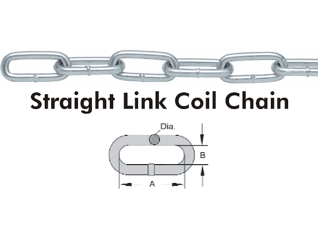 Cox Hardware and Lumber - Straight Link Coil Chain 2/0 Zinc Plated