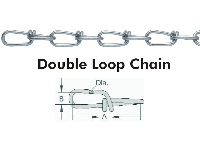 Cox Hardware and Lumber - Double Loop Chain #2/0 Zinc Plated