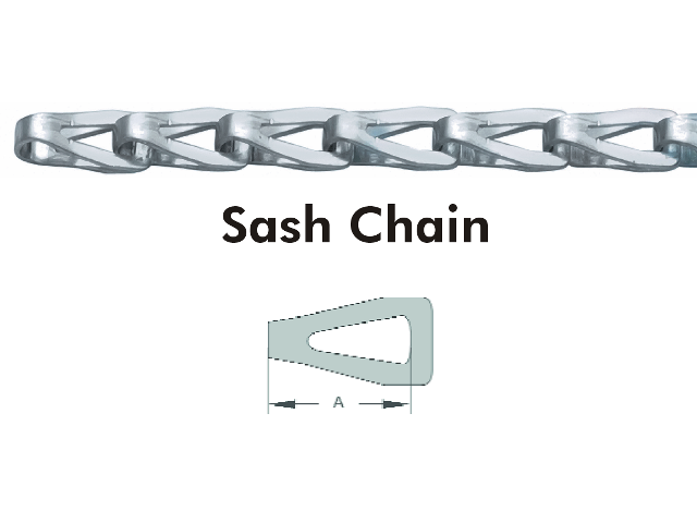 Cox Hardware and Lumber - Sash Chain #35 Zinc Plated