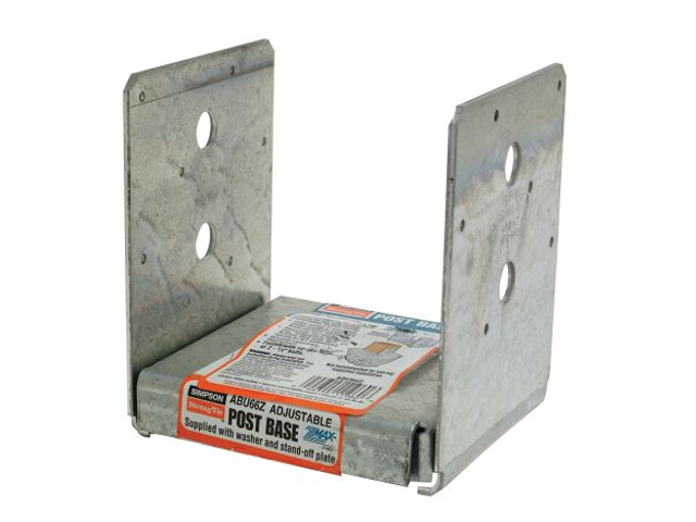 Cox Hardware and Lumber - Adjustable and Standoff Post Base for 6 In x ...