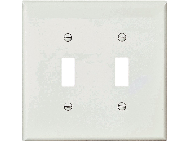 Cox Hardware and Lumber - White Switch Plate, 2 Gang