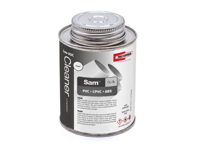 Cox Hardware and Lumber - Sam CL-3L Clear PVC, CPVC & ABS Cleaner, 8 Oz