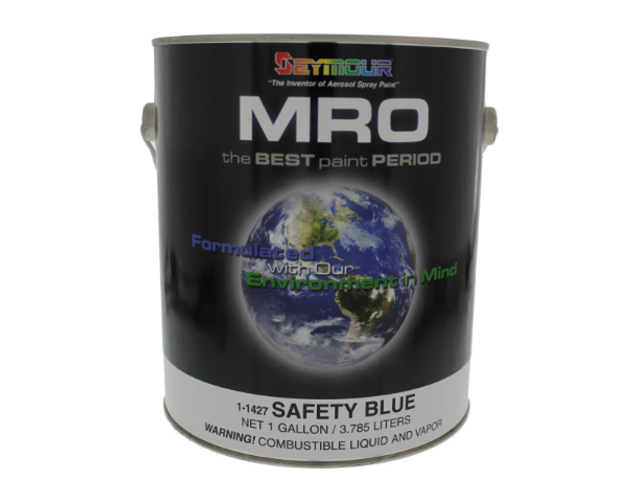 Cox Hardware and Lumber - Seymour MRO Enamel Safety Blue Paint, Ga