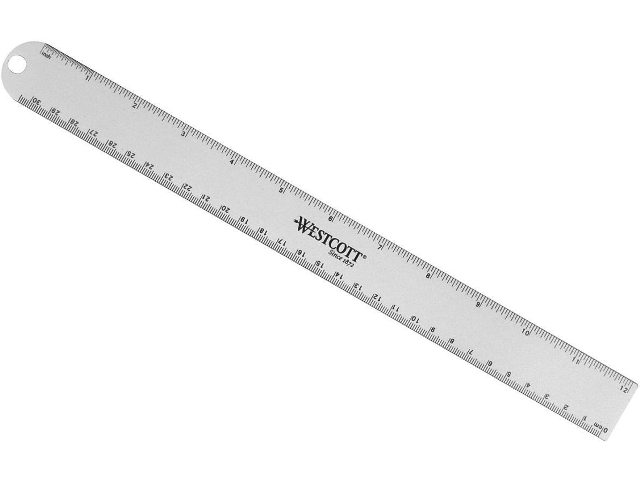 Cox Hardware and Lumber - Aluminum Ruler, 12 In