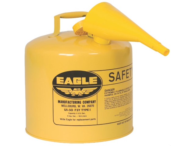 Cox Hardware and Lumber - Type I Yellow Safety Can, 5 Ga