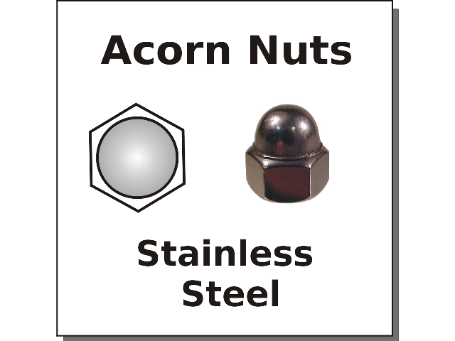 Cox Hardware and Lumber - Acorn Nuts Stainless Steel