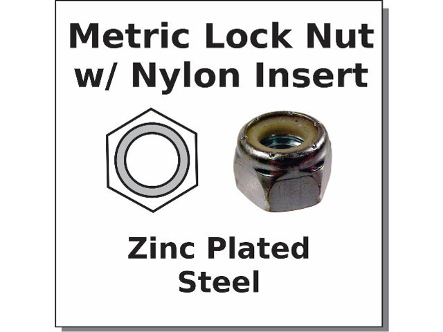 Cox Hardware and Lumber - Metric Lock Nuts Nylon Insert Zinc Plated ...