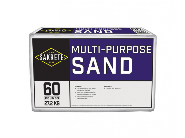 Cox Hardware and Lumber - Sakrete Multi-Purpose Sand, 60 Lb