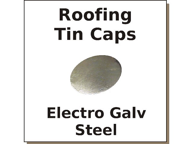 Cox Hardware and Lumber - Roofing Tin Caps for Holding Felt, 2 In