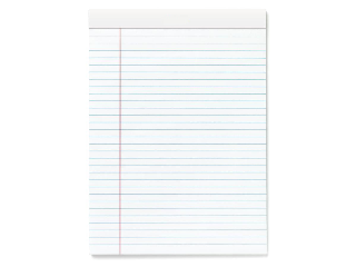 Cox Hardware and Lumber - Legal Rule White Pad, 8-1/2 In x 11-3/4 In