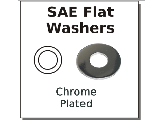 Cox Hardware and Lumber - SAE Chrome Flat Washer (Sizes)